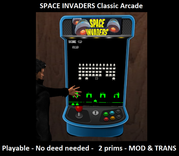 Second Life Marketplace - Space invaders classic arcade
